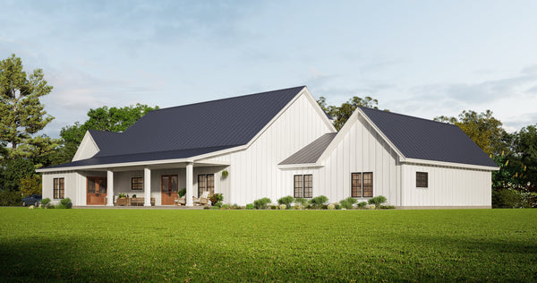 The Monaco Farmhouse Steel Barndo House Kit – House Kits, Home Kits ...