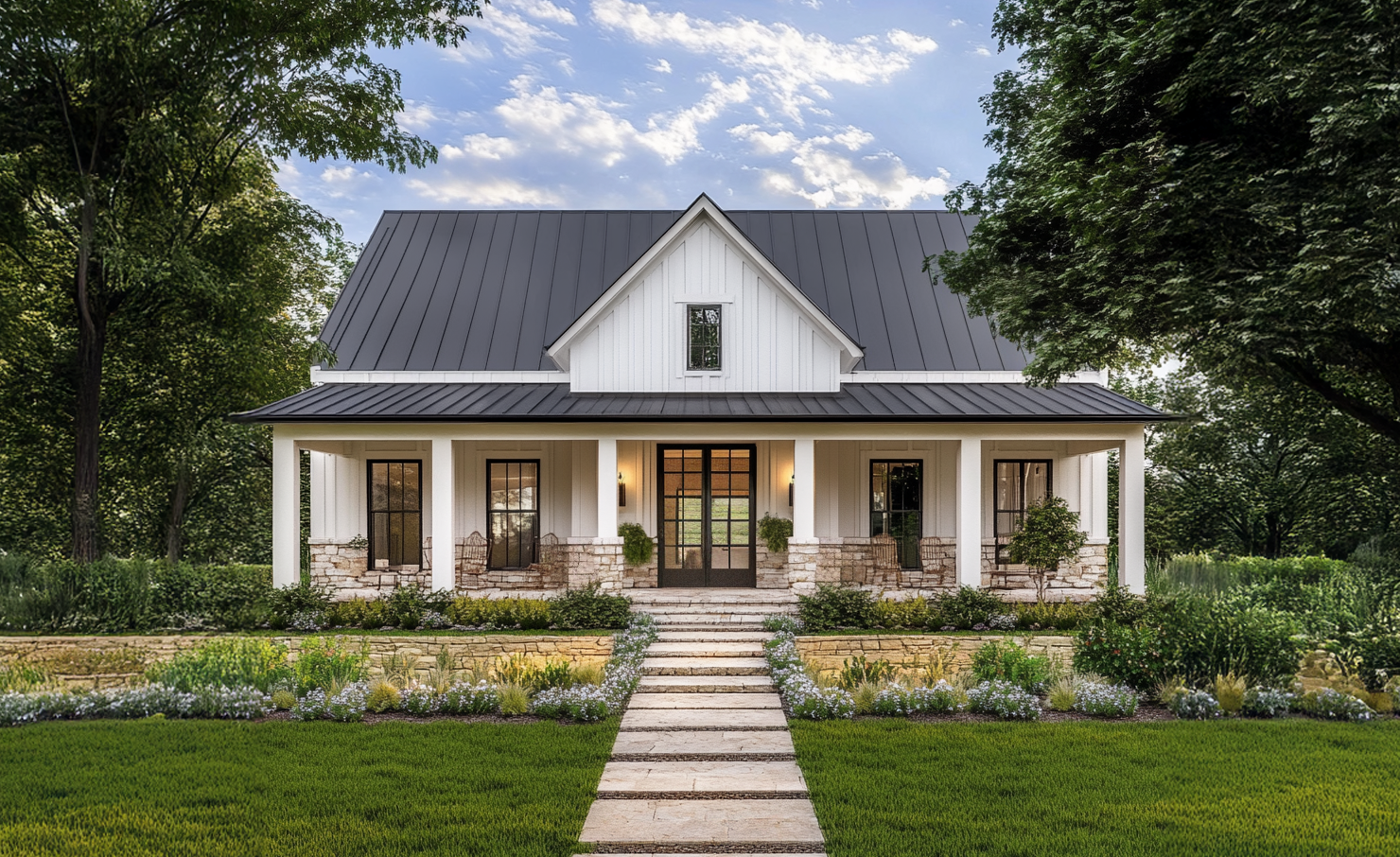 The Ashbrook Farmhouse Steel Barndo House Kit – House Kits, Home Kits ...